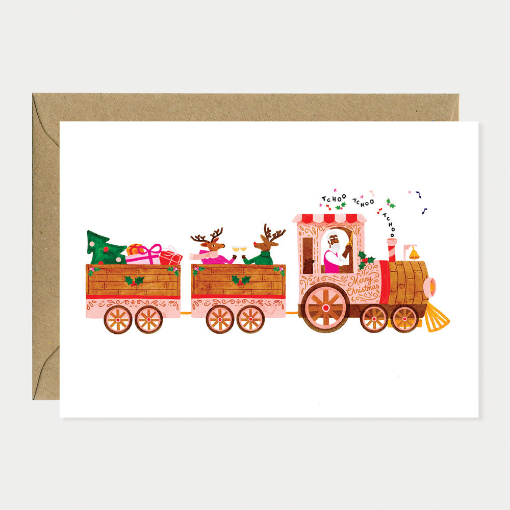 Christmas train - Greeting card – Allthewaystosay.com